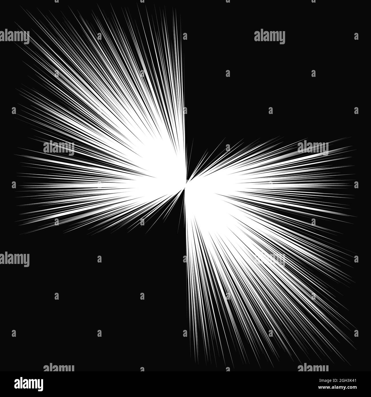 Radial, radiating dynamic rays, beams lines. Starburst, sunburst ...
