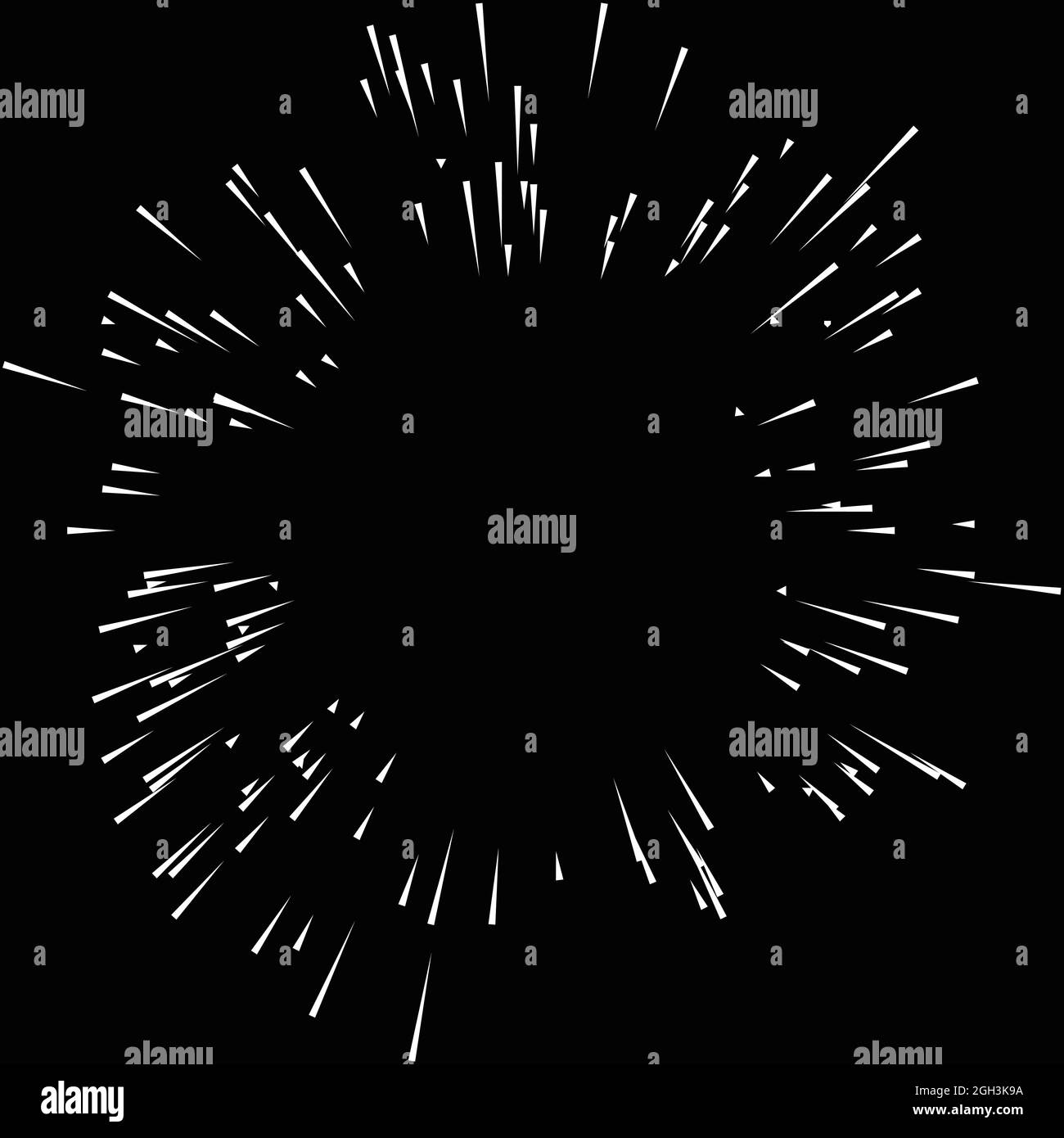 Radial, radiating dynamic rays, beams lines. Starburst, sunburst ...