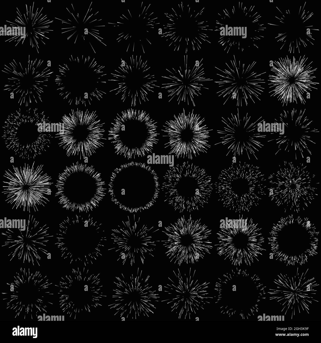 Radial, radiating dynamic rays, beams lines. Starburst, sunburst ...