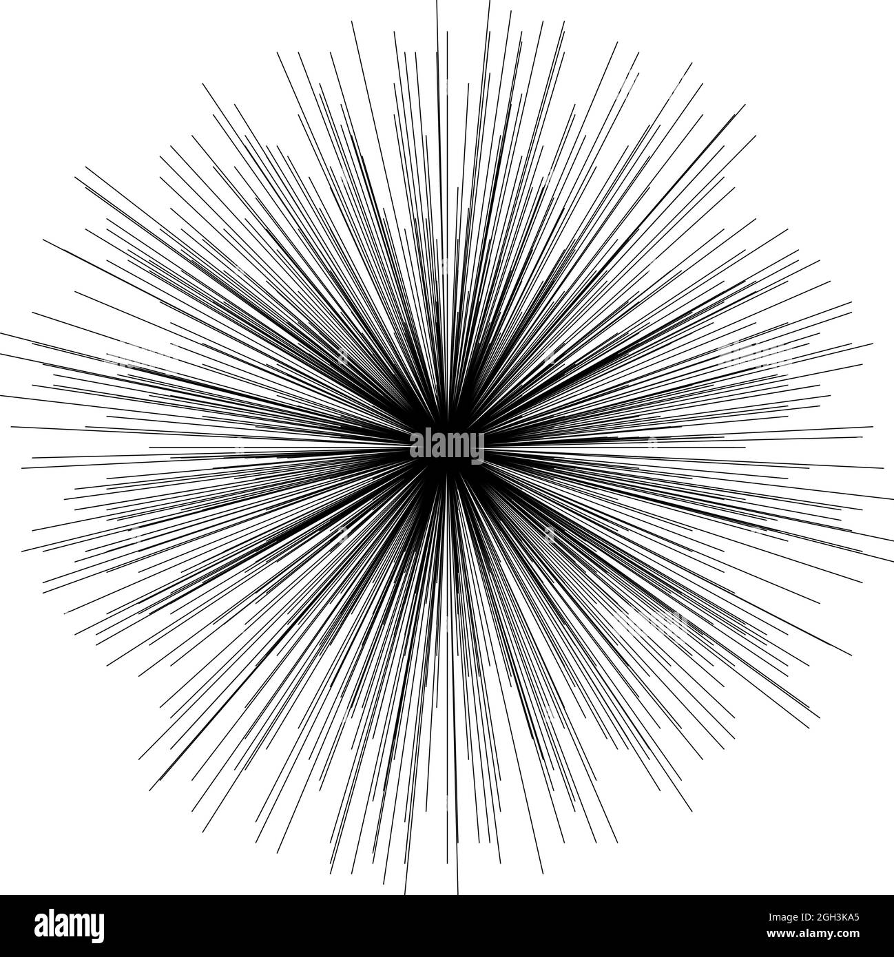 Radial, radiating dynamic rays, beams lines. Starburst, sunburst ...