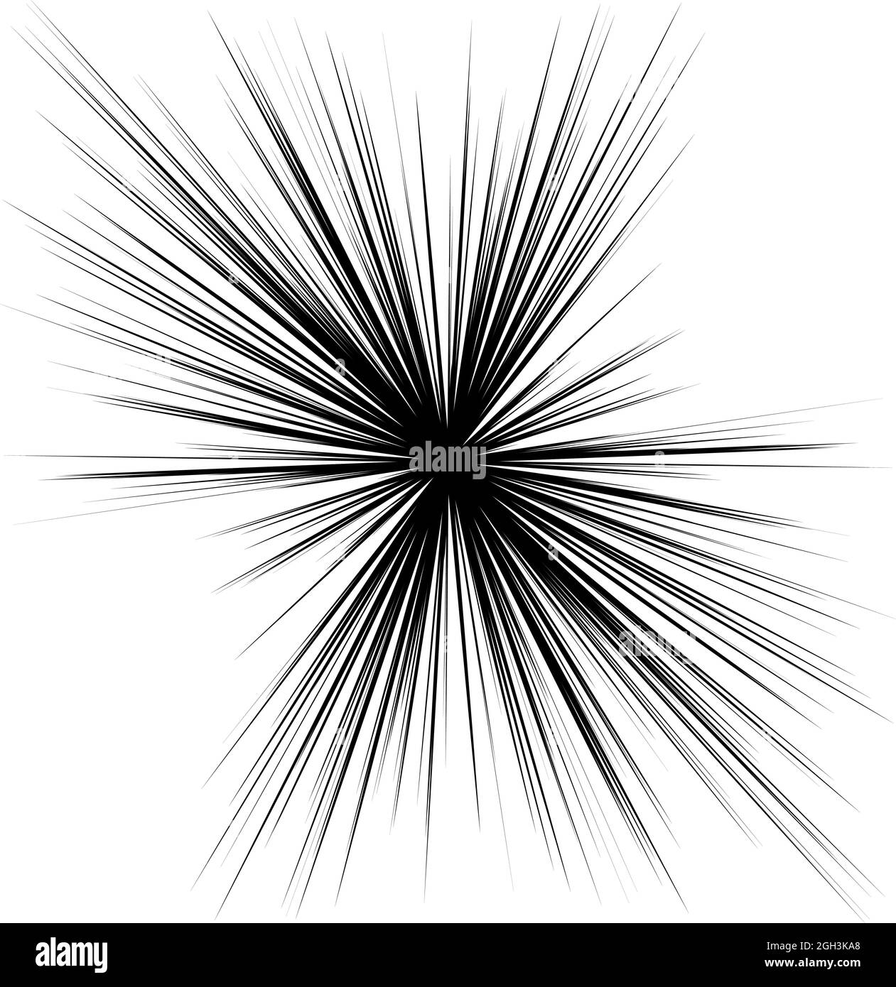 Radial, radiating dynamic rays, beams lines. Starburst, sunburst ...