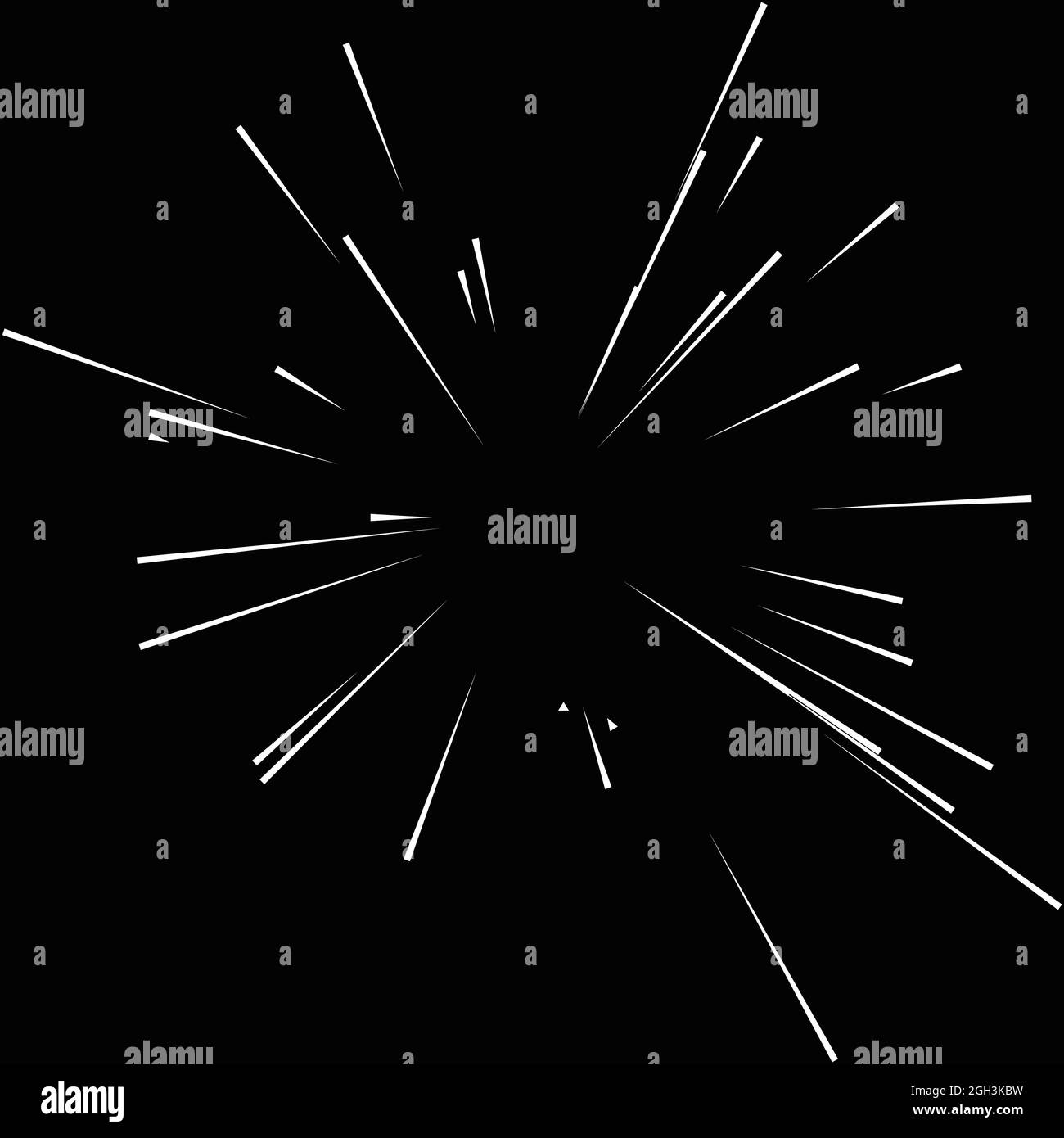 Radial, radiating dynamic rays, beams lines. Starburst, sunburst ...