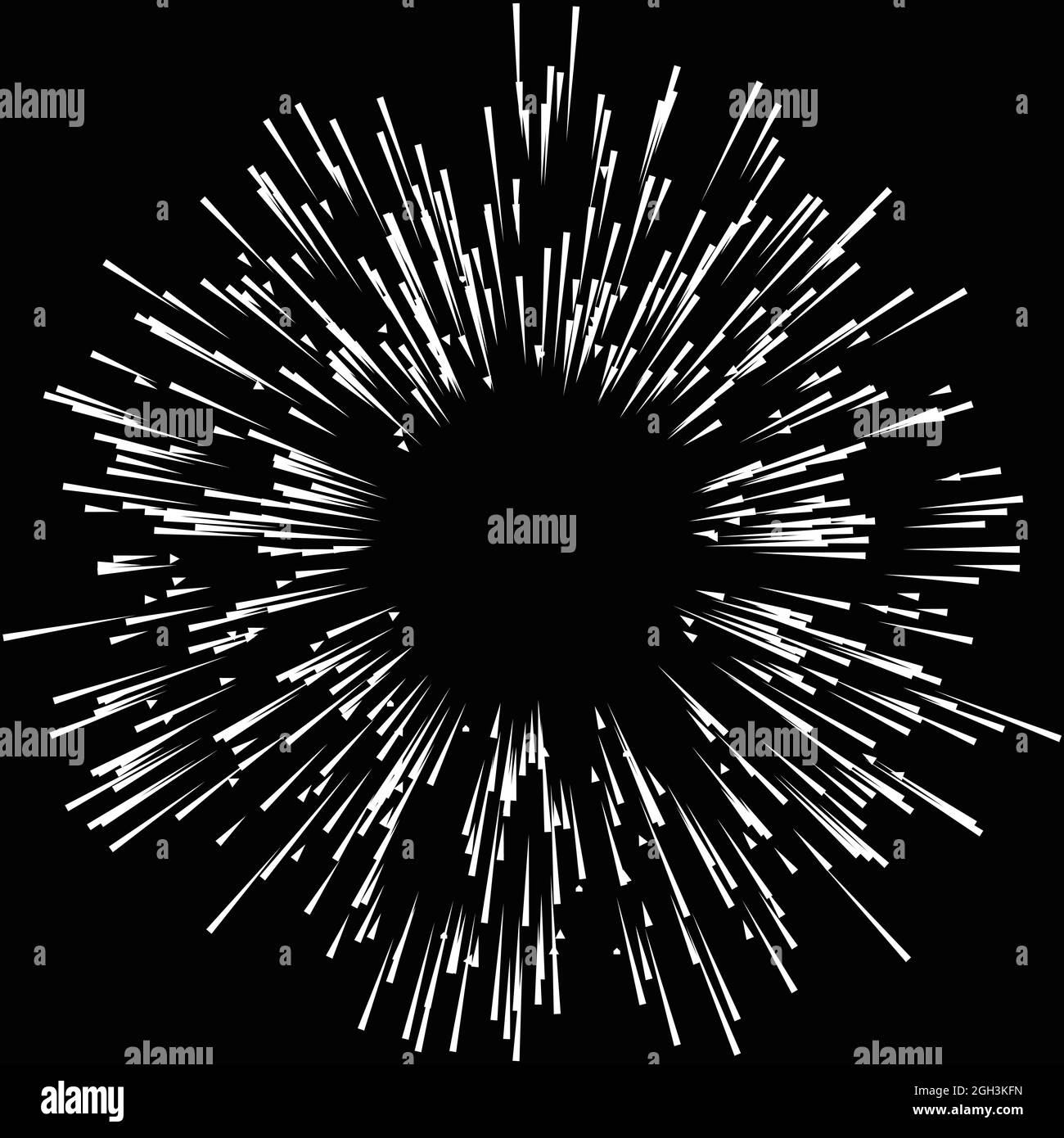 Radial, radiating dynamic rays, beams lines. Starburst, sunburst ...