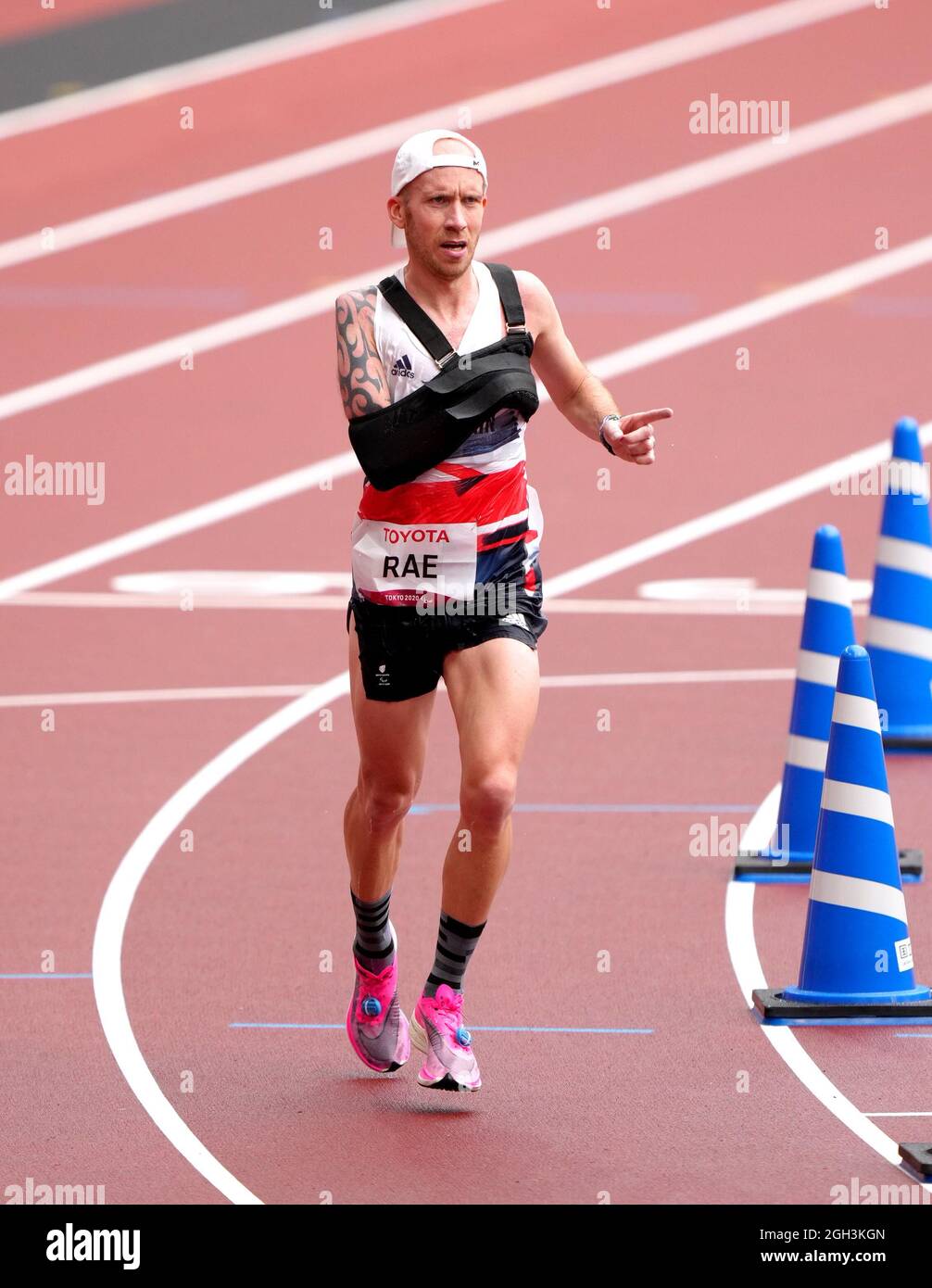 Great Britain's Derek Rae competes in the Men's Marathon T46 at the ...