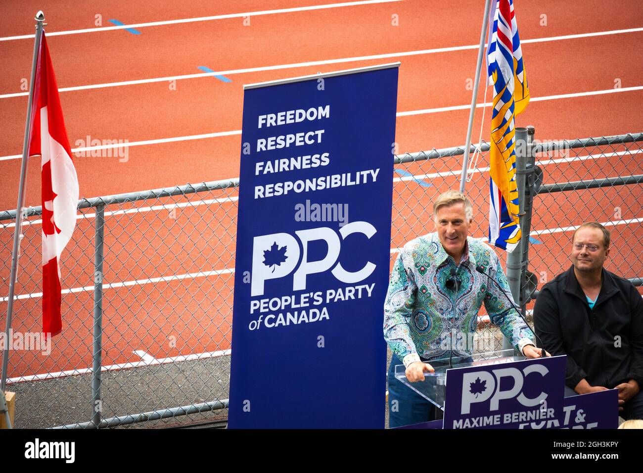 PPC political rally Abbotsford British Columbia Stock Photo - Alamy