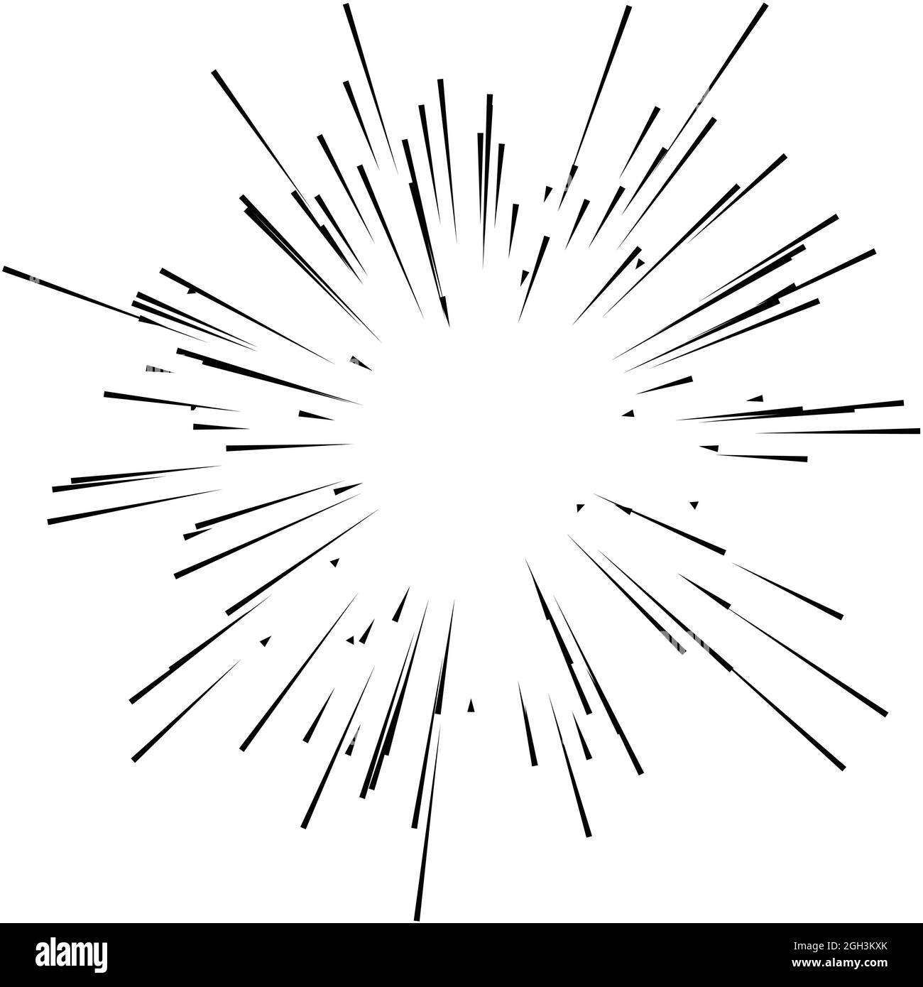 Radial, radiating dynamic rays, beams lines. Starburst, sunburst ...