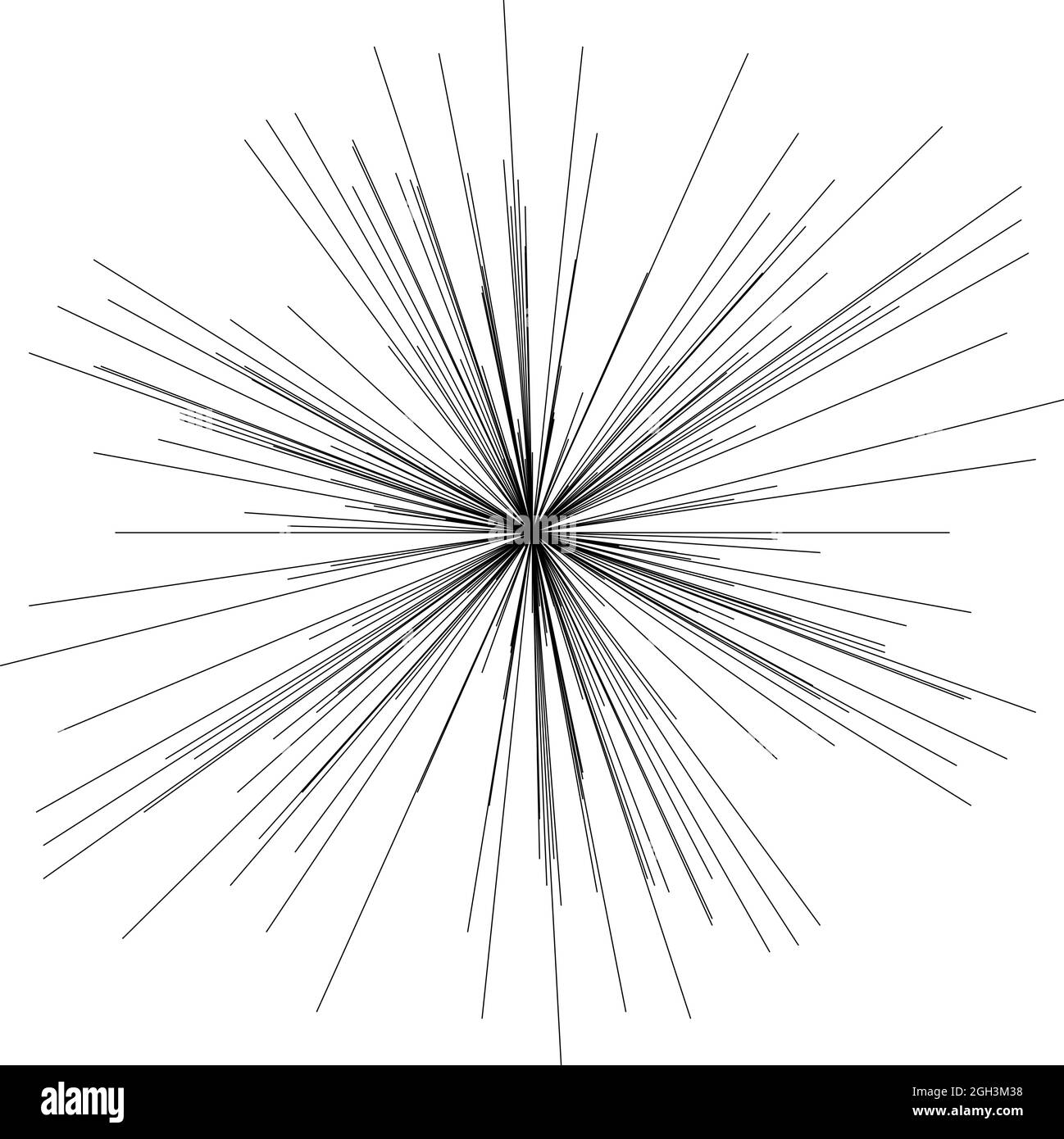 Radial, radiating dynamic rays, beams lines. Starburst, sunburst ...