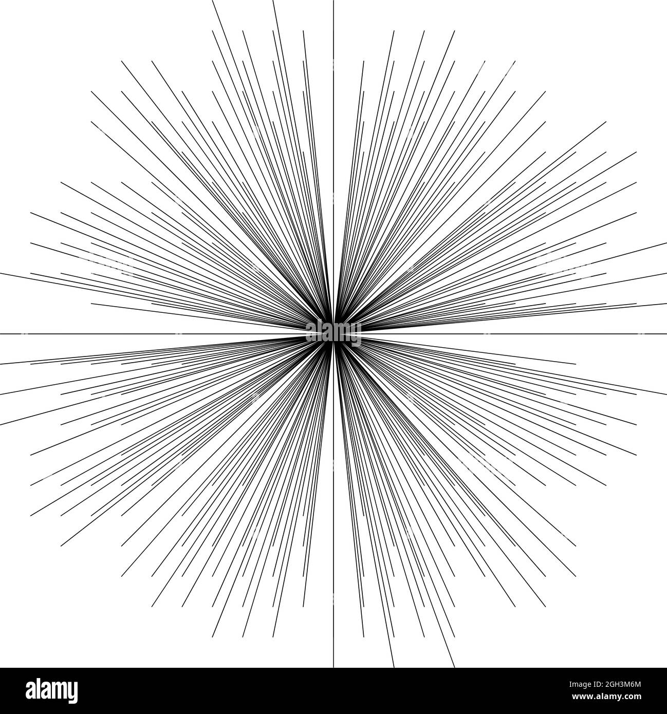 Radial, radiating dynamic rays, beams lines. Starburst, sunburst ...