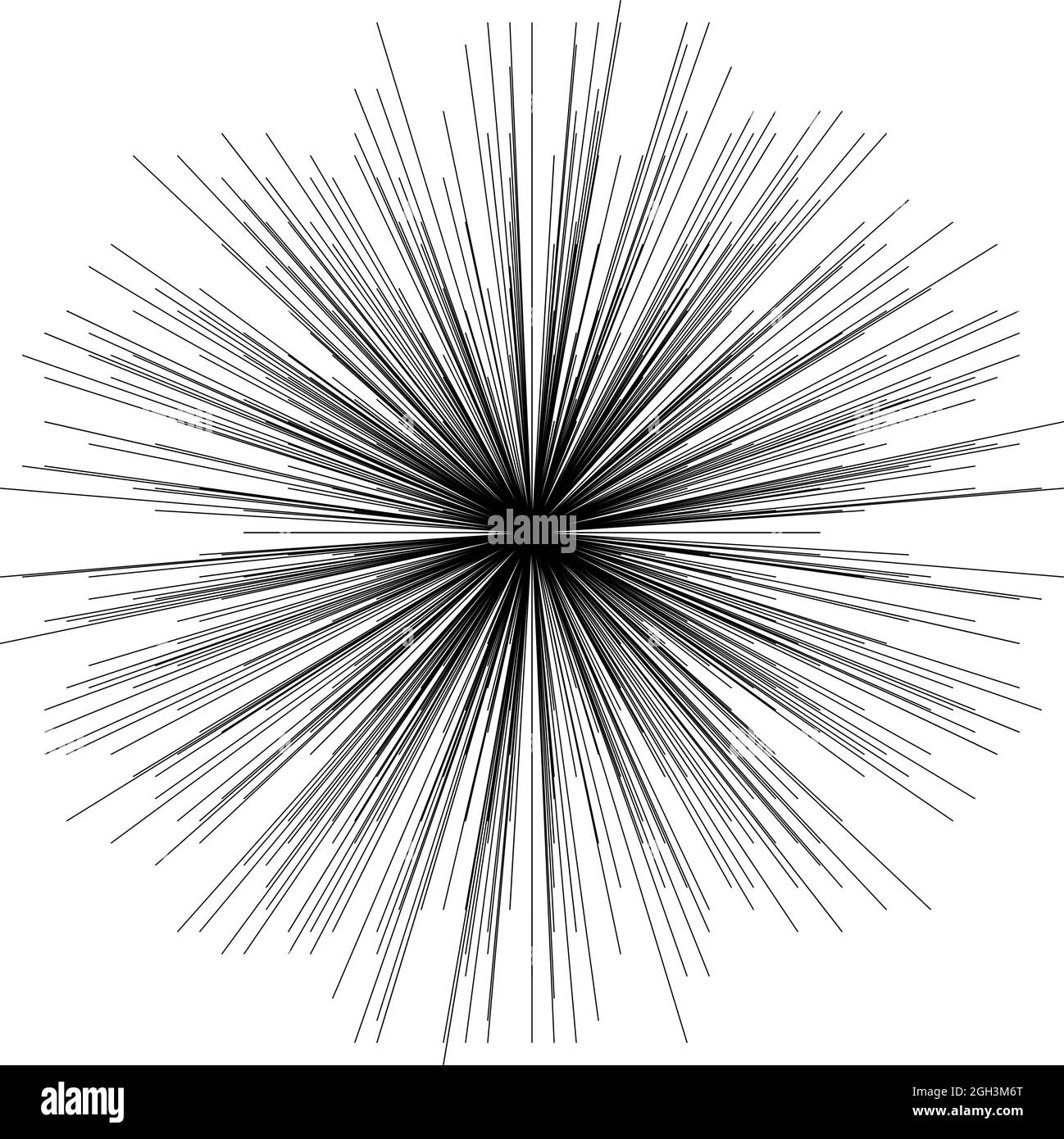 Radial, radiating dynamic rays, beams lines. Starburst, sunburst ...