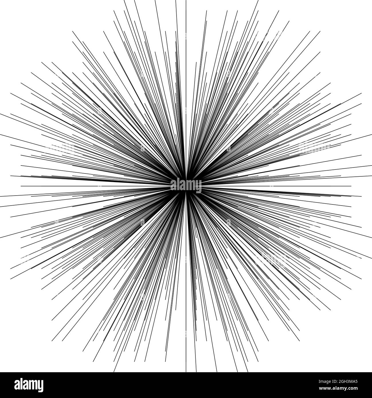 Radial, radiating dynamic rays, beams lines. Starburst, sunburst ...