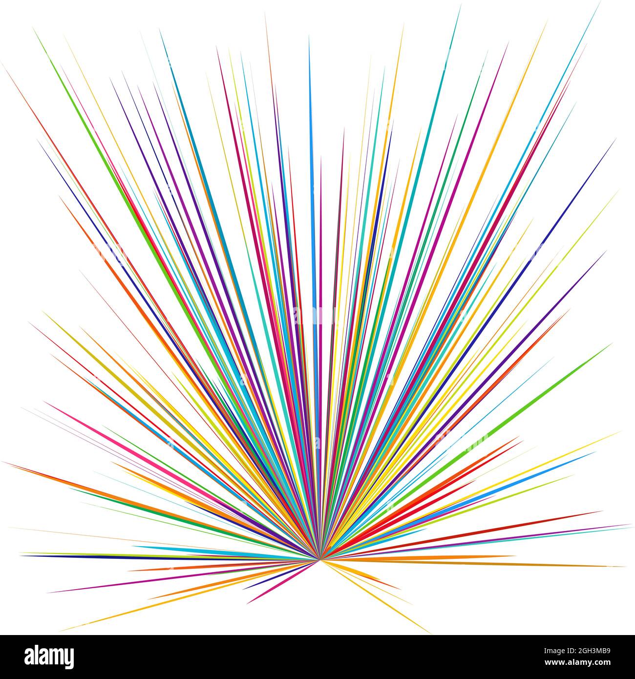 Radial, radiating dynamic rays, beams lines. Starburst, sunburst ...
