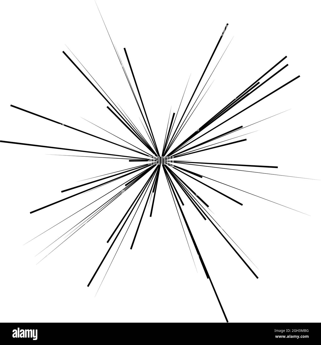 Radial, radiating dynamic rays, beams lines. Starburst, sunburst ...