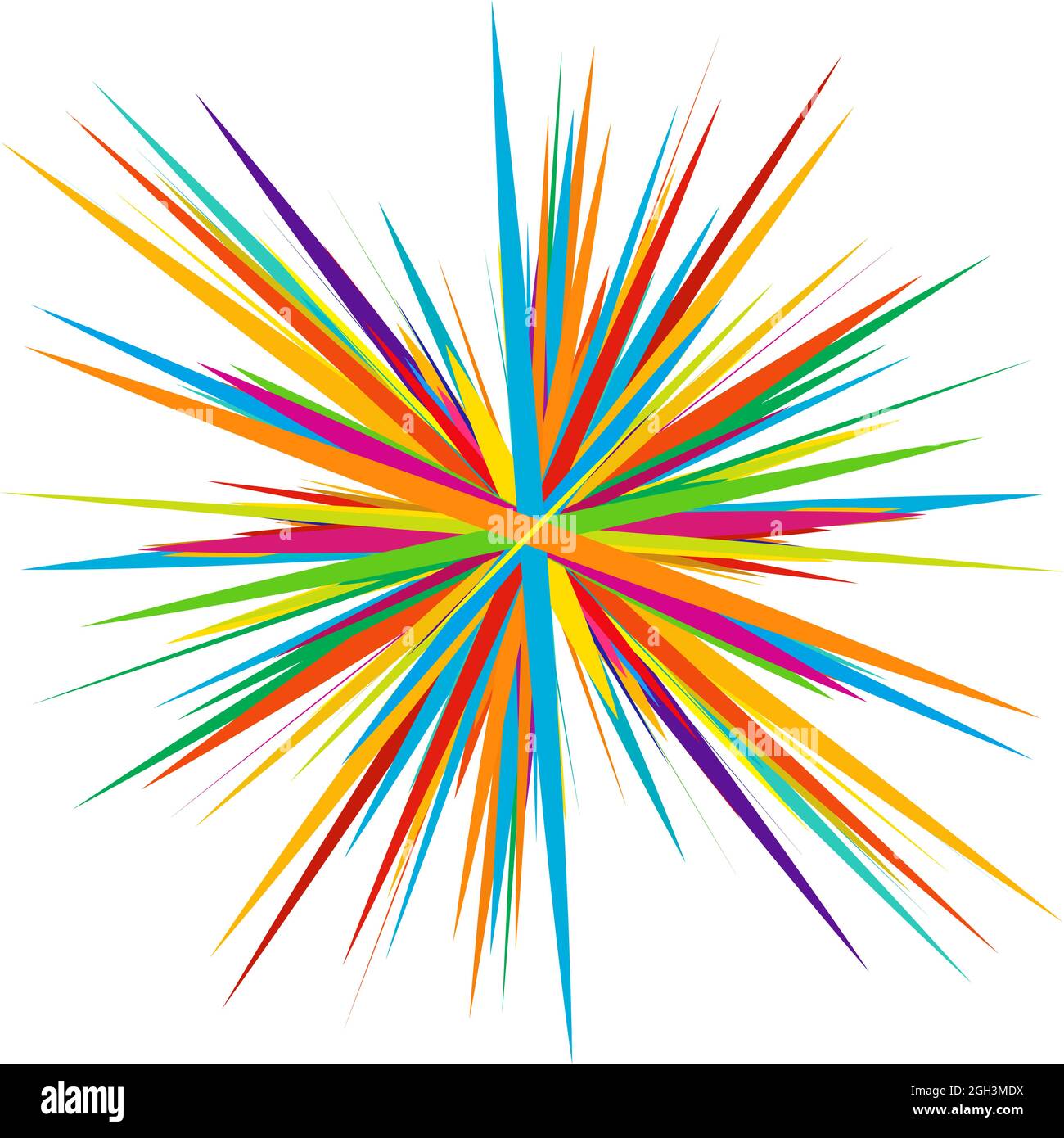 Radial, radiating dynamic rays, beams lines. Starburst, sunburst ...