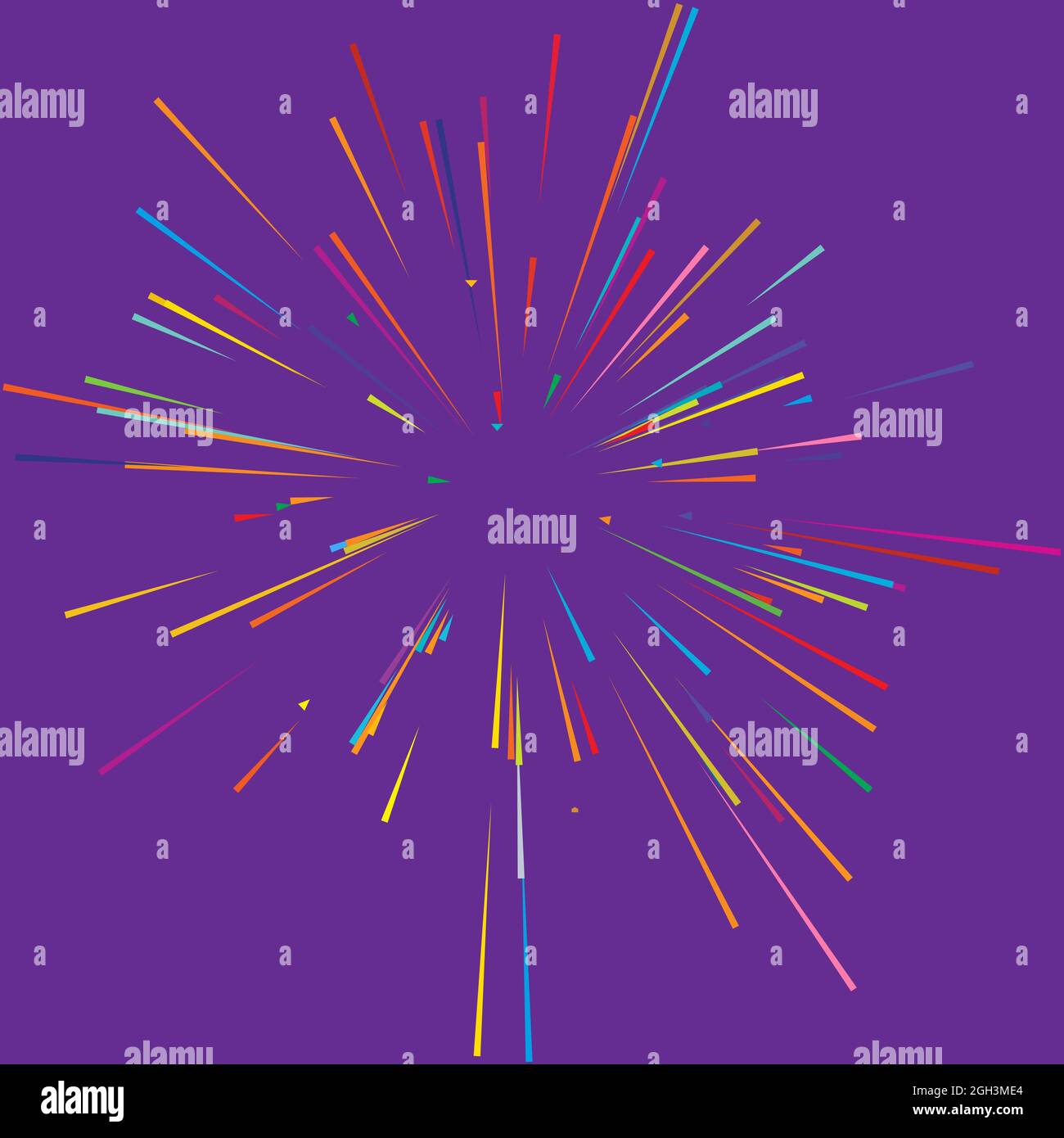 Radial, radiating dynamic rays, beams lines. Starburst, sunburst ...