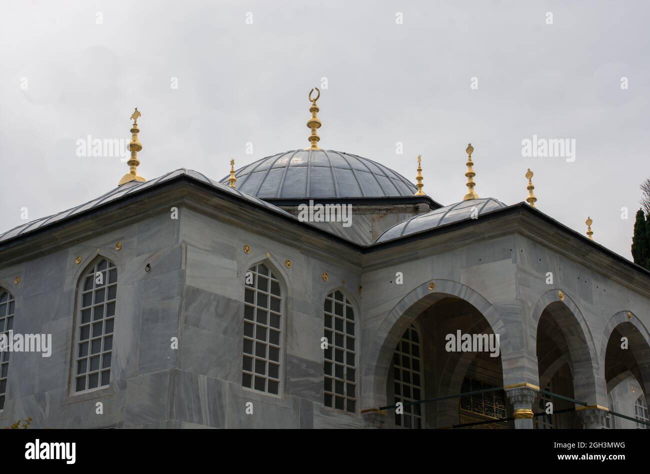 A closeup of a Topkapi Palace dome in Fatih, Istanbul, Turkey Stock ...