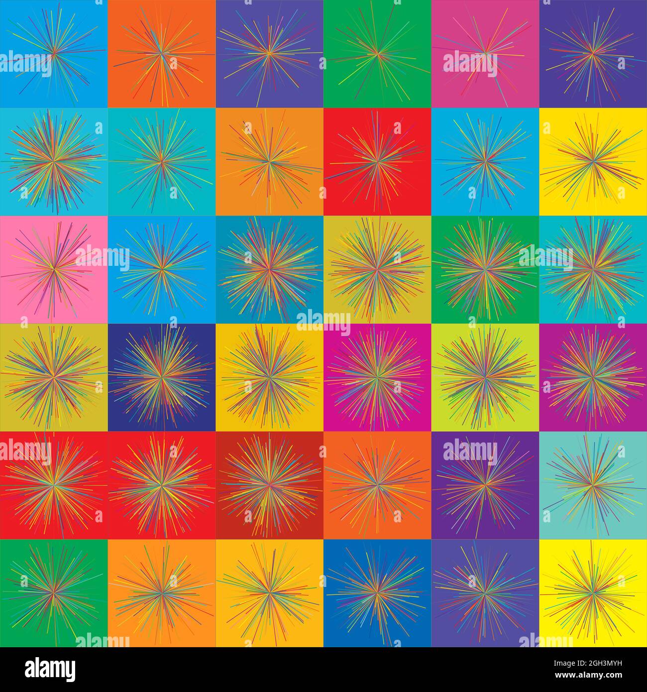 Radial, radiating dynamic rays, beams lines. Starburst, sunburst ...