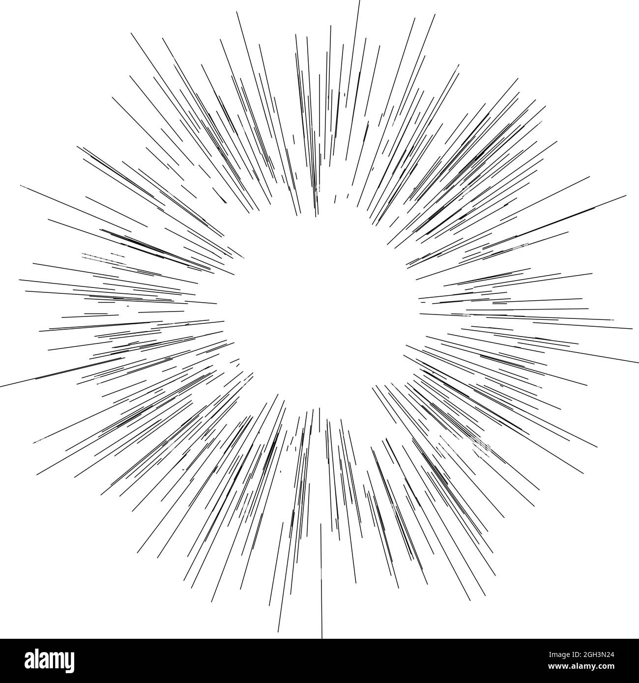 Radial, radiating dynamic rays, beams lines. Starburst, sunburst ...