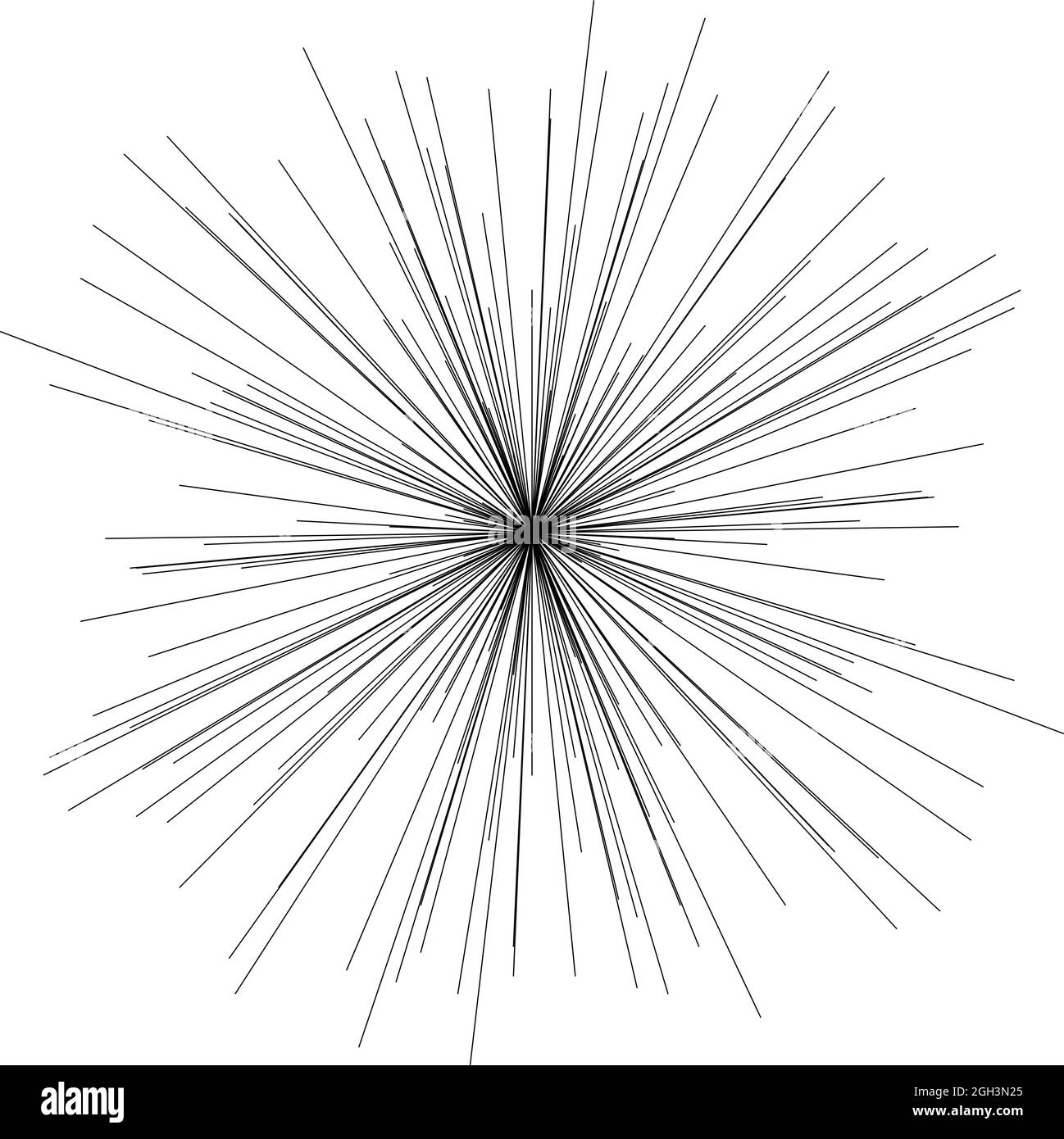 Radial, radiating dynamic rays, beams lines. Starburst, sunburst ...