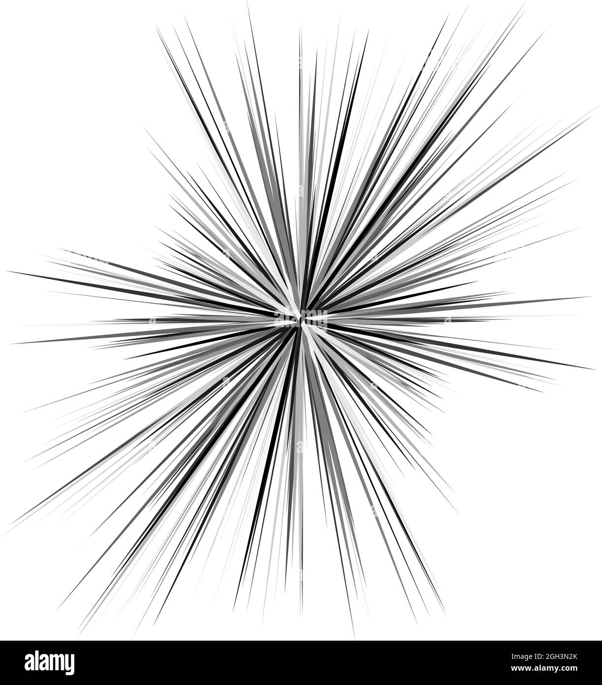 Radial, radiating dynamic rays, beams lines. Starburst, sunburst ...