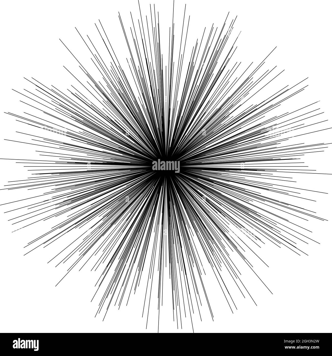 Radial, radiating dynamic rays, beams lines. Starburst, sunburst ...