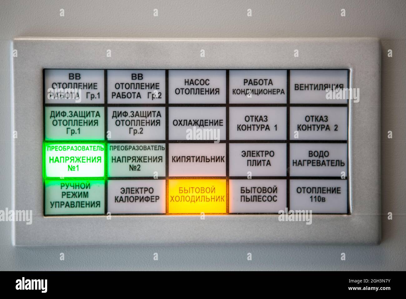 Typical Console for controlling the passenger train car systems ...