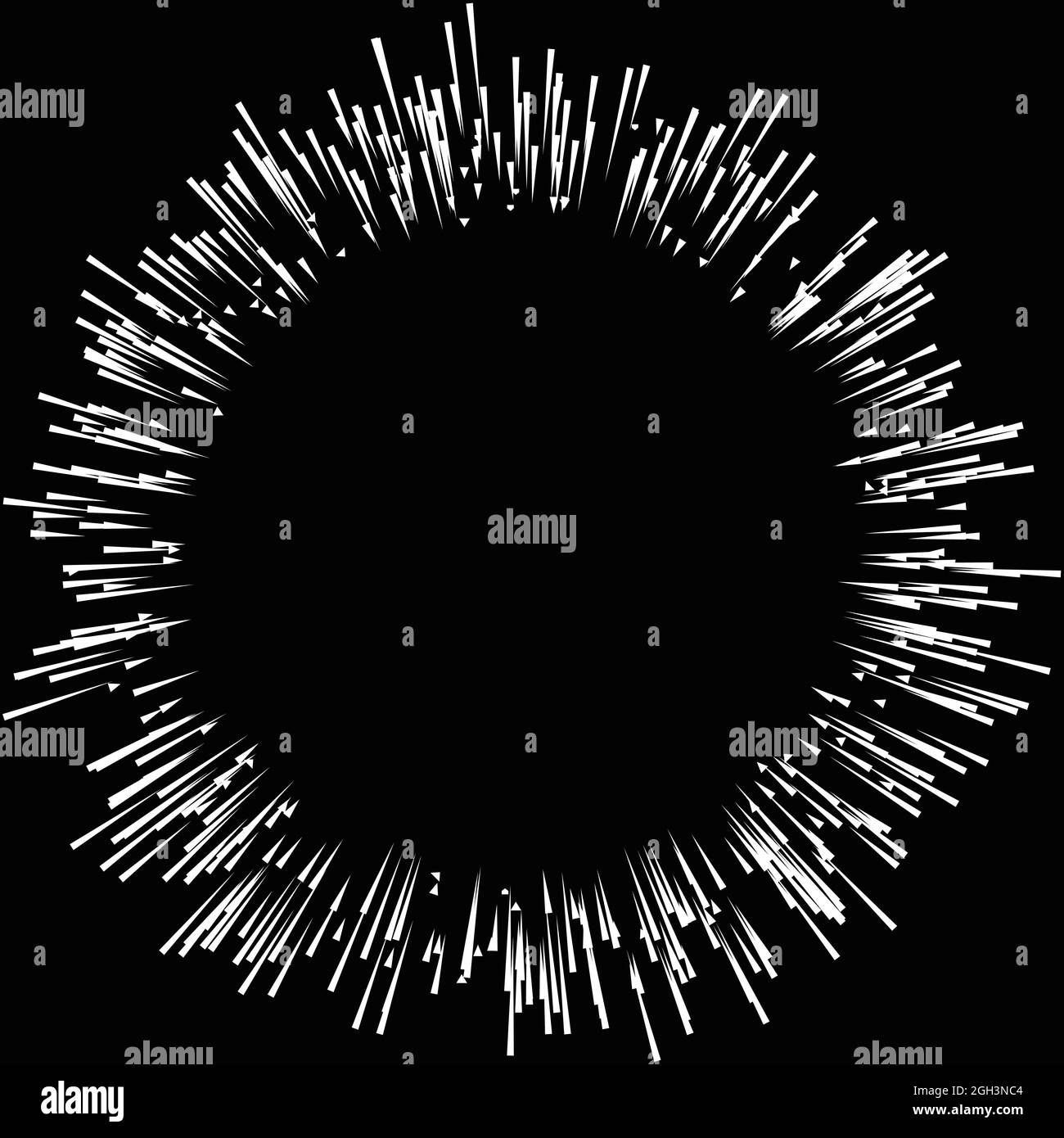 Radial, radiating dynamic rays, beams lines. Starburst, sunburst ...