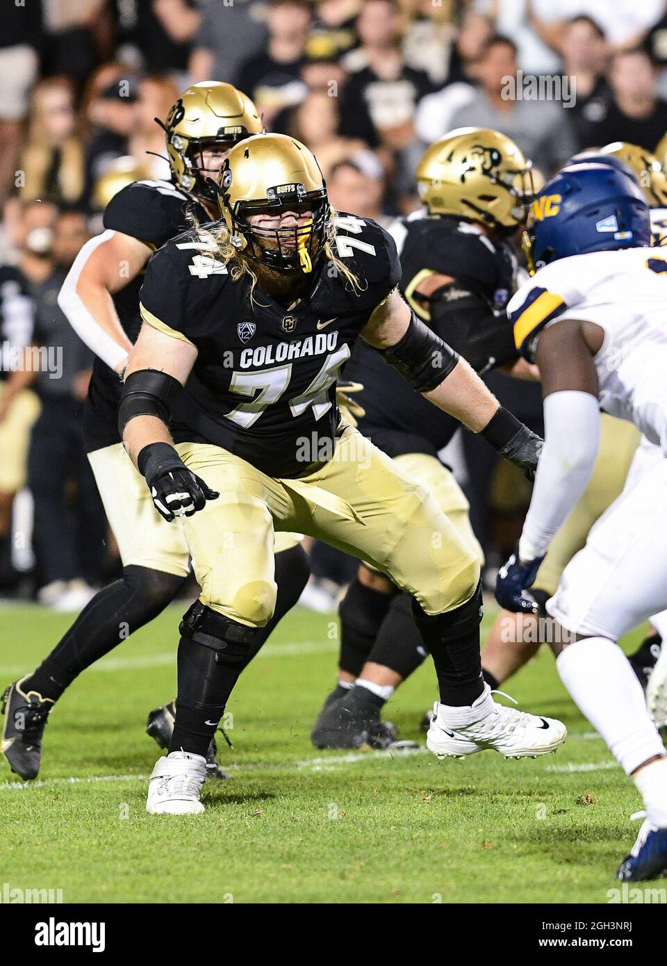 Boulder, CO, USA. 03rd Sep, 2021. Colorado Buffaloes offensive lineman ...