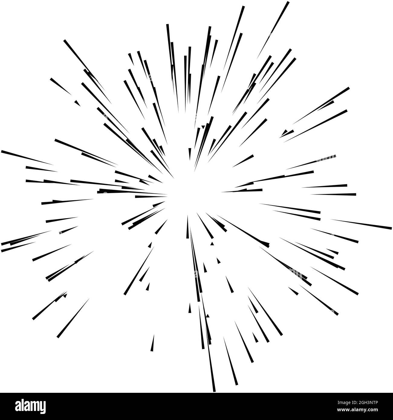 Radial, radiating dynamic rays, beams lines. Starburst, sunburst ...