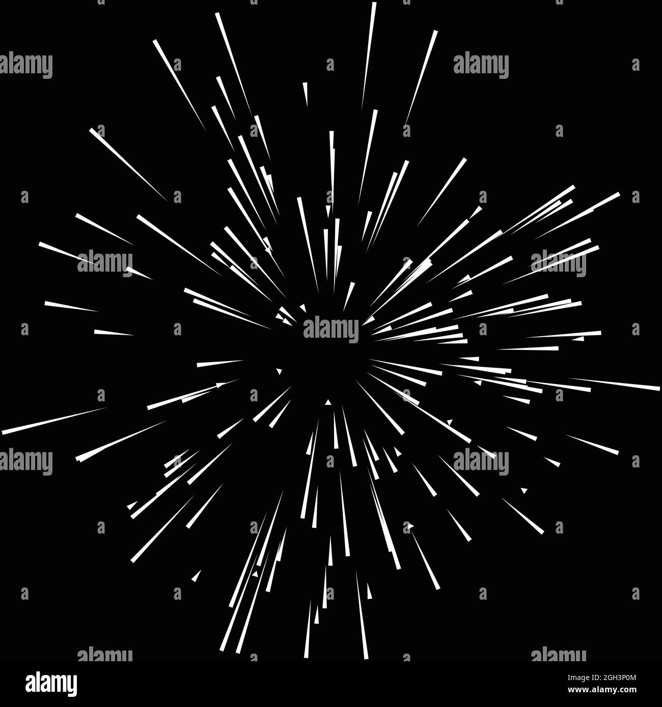 Radial, radiating dynamic rays, beams lines. Starburst, sunburst ...