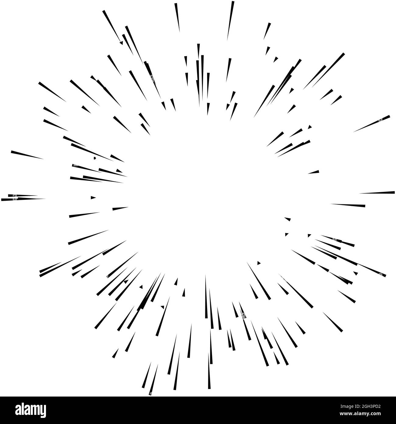 Radial, radiating dynamic rays, beams lines. Starburst, sunburst ...