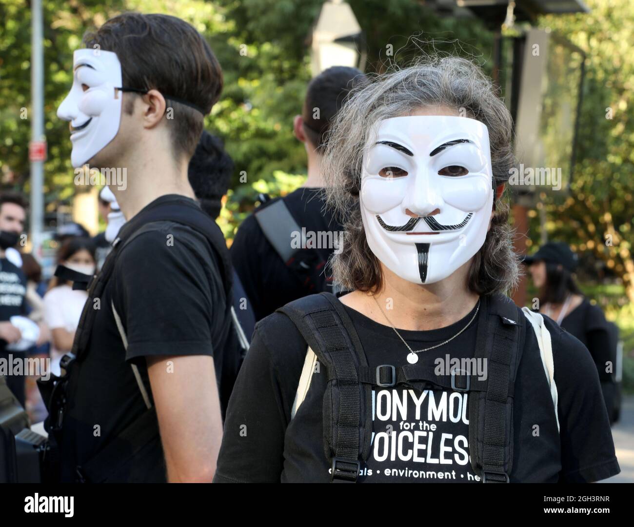 New York, New York, USA. 4th Sep, 2021. Anonymous for the Voiceless ...