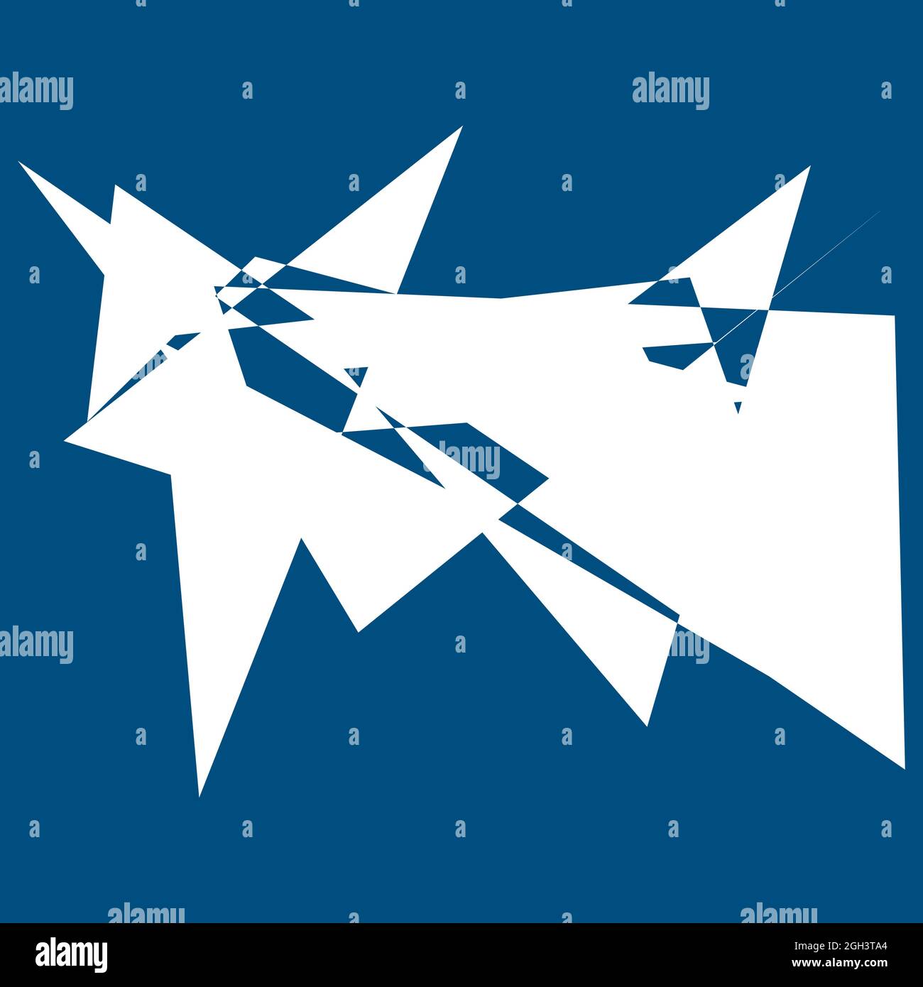 Edgy, ruptured, shatter, splinter shape, design element. Random ...