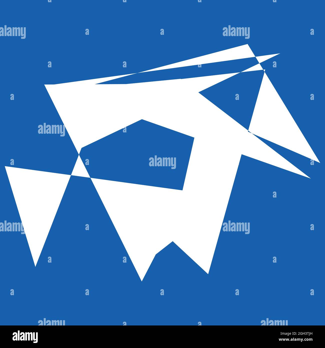 Edgy, ruptured, shatter, splinter shape, design element. Random ...