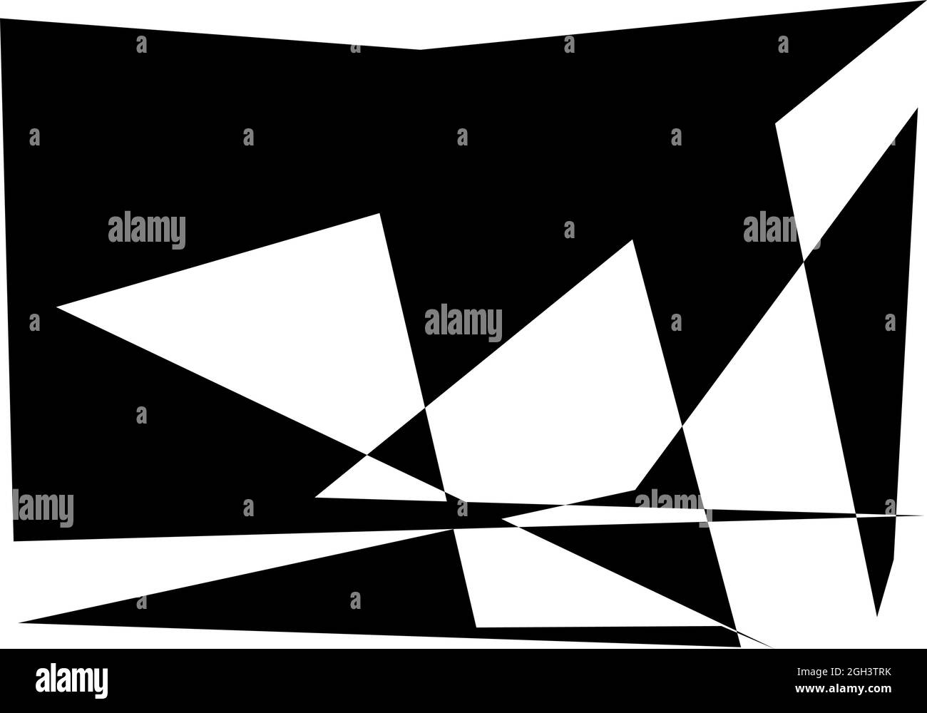 Edgy, ruptured, shatter, splinter shape, design element. Random ...