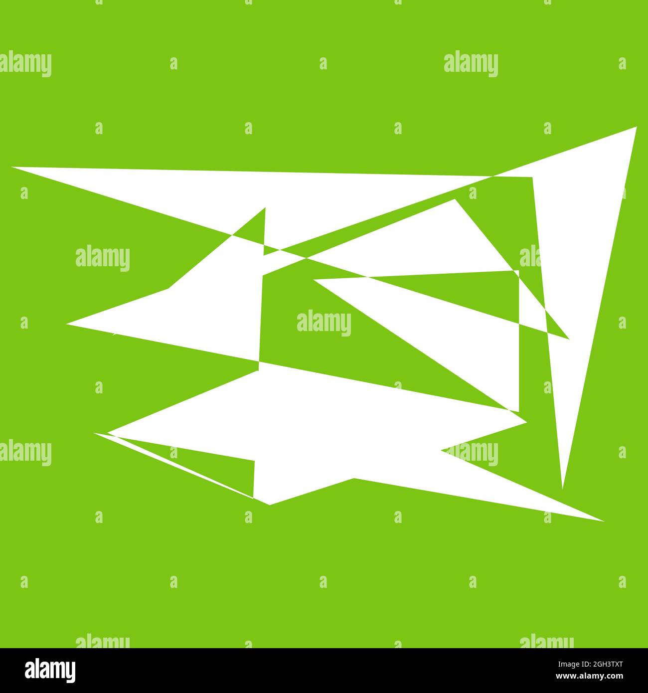 Edgy, ruptured, shatter, splinter shape, design element. Random ...