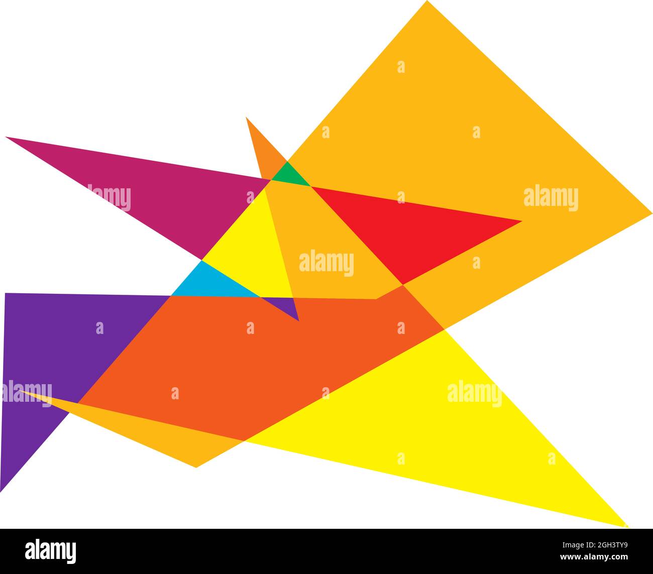 Edgy, ruptured, shatter, splinter shape, design element. Random ...