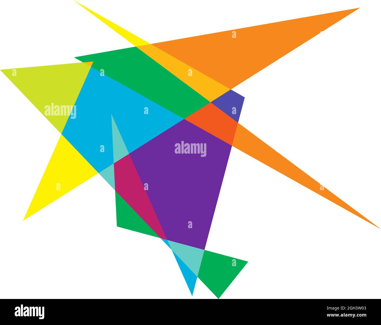 Edgy, ruptured, shatter, splinter shape, design element. Random ...