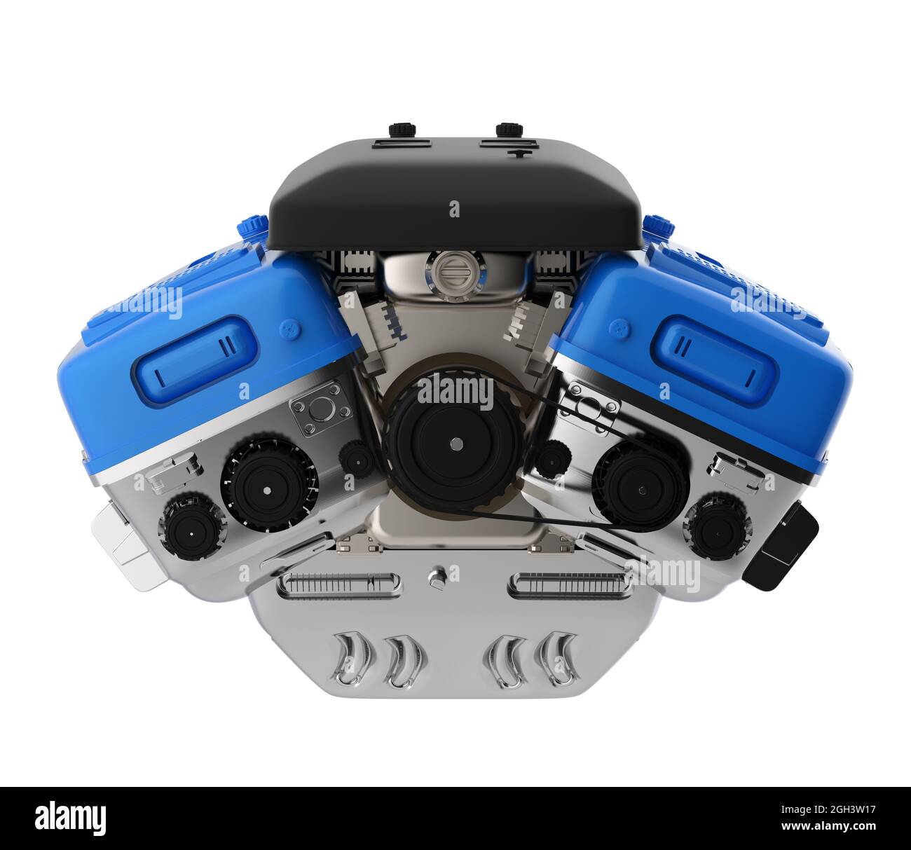 3d rendering car engine or machine isolated on white Stock Photo - Alamy