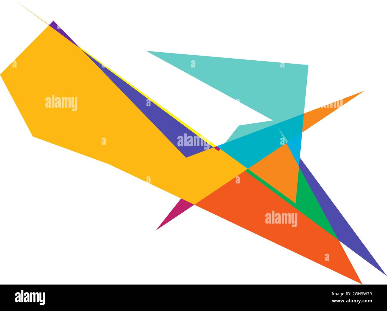 Edgy, ruptured, shatter, splinter shape, design element. Random ...