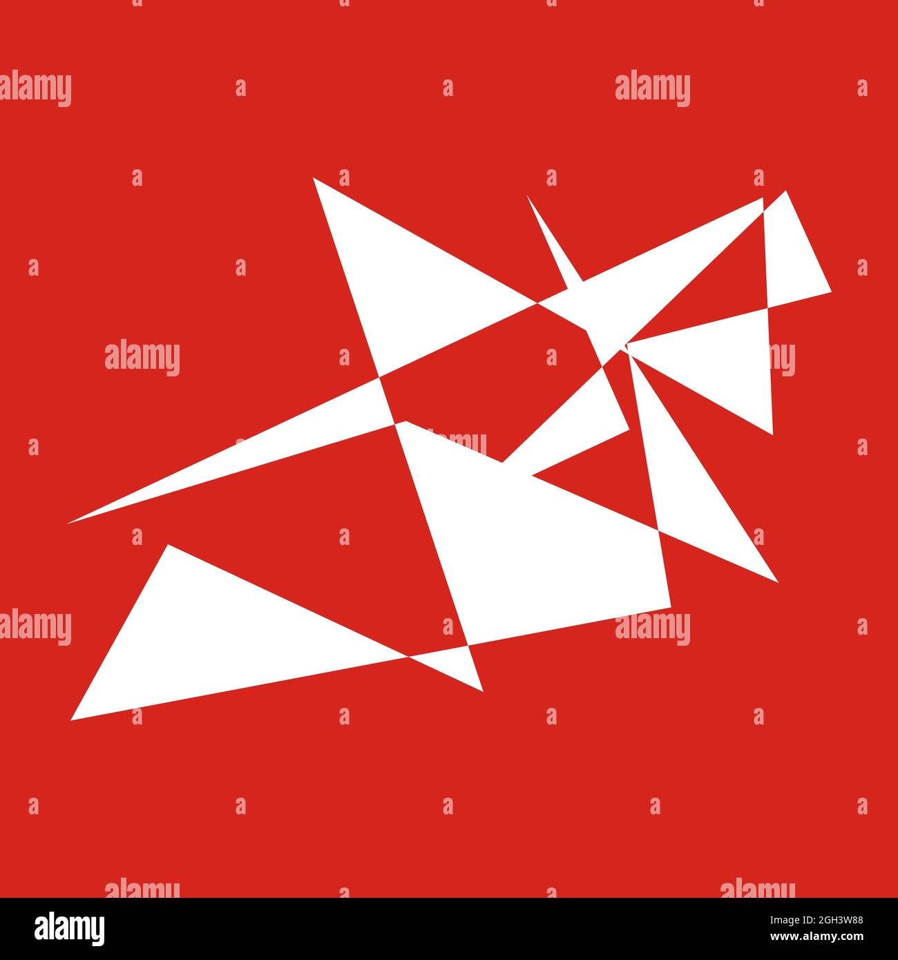 Edgy, ruptured, shatter, splinter shape, design element. Random ...