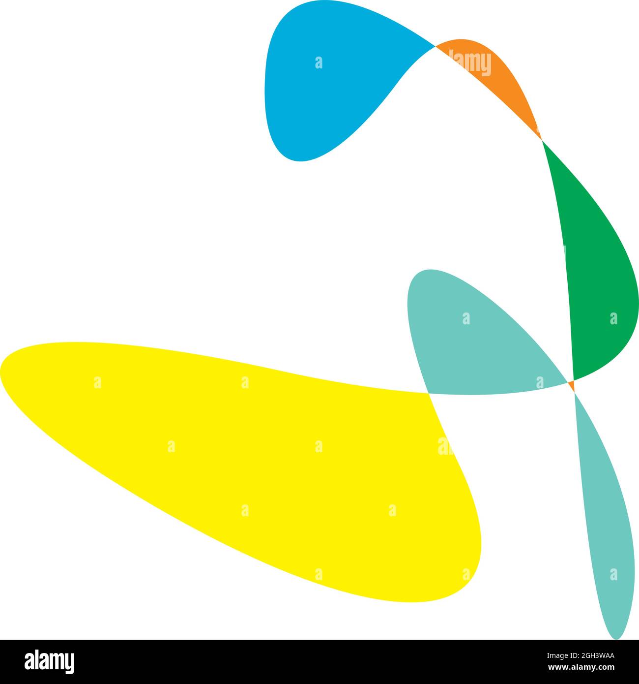 Random curvy, squiggle, freehand abstract shape. Squiggle, wriggle ...