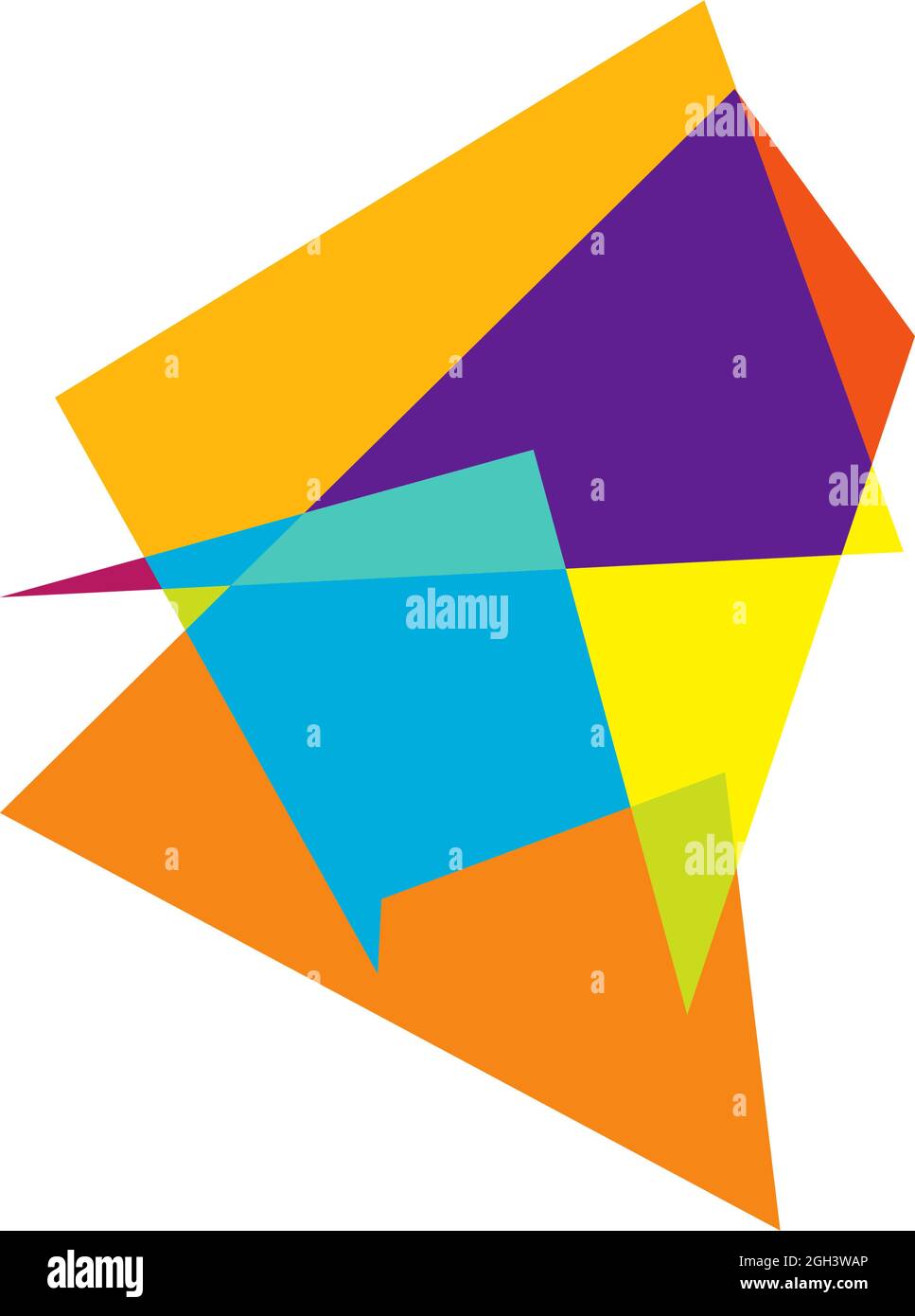 Edgy, ruptured, shatter, splinter shape, design element. Random ...