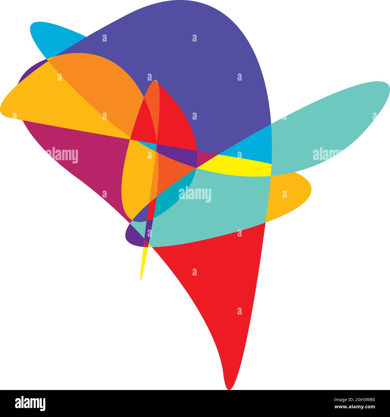 Random curvy, squiggle, freehand abstract shape. Squiggle, wriggle ...