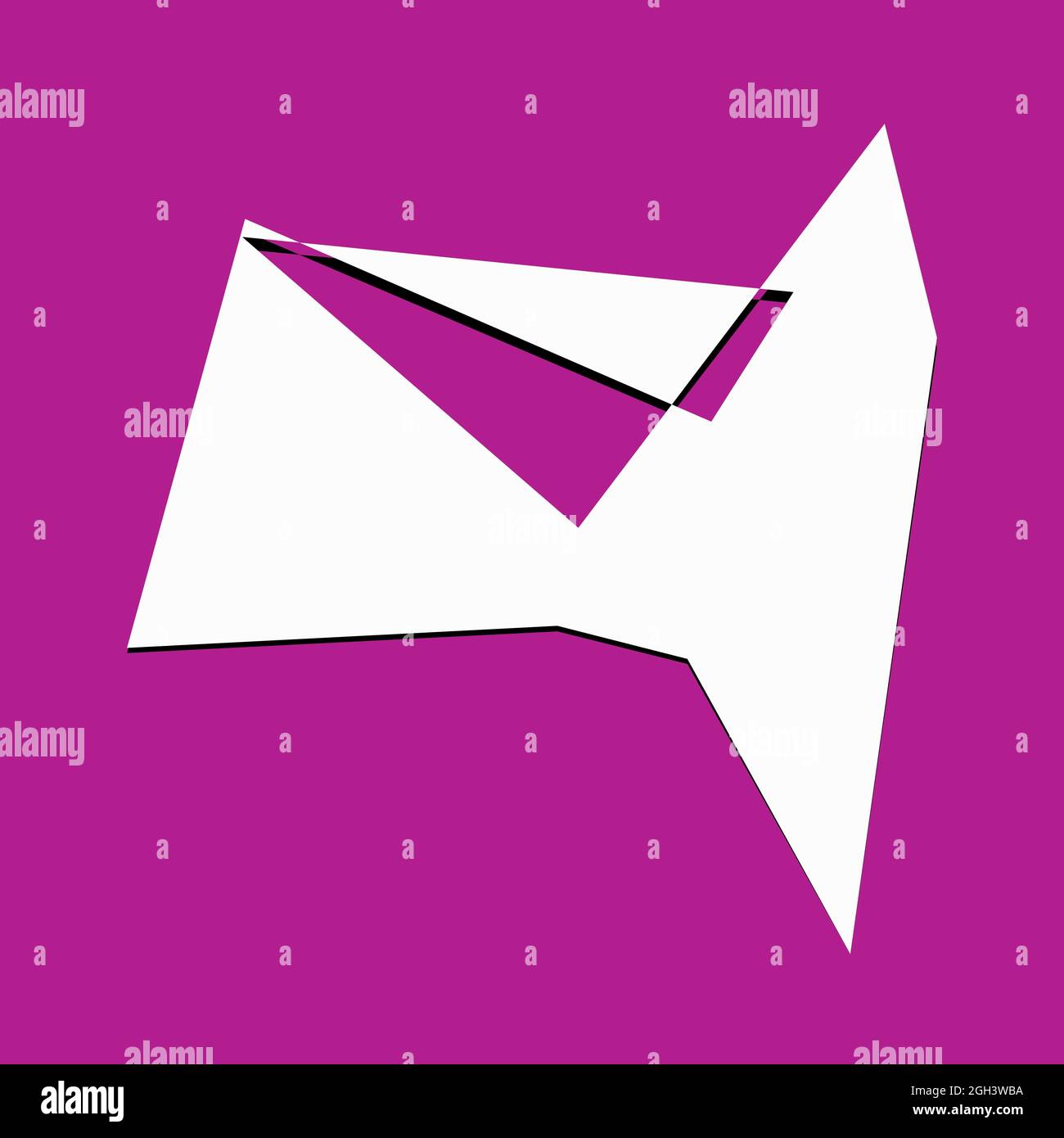 Edgy, ruptured, shatter, splinter shape, design element. Random ...