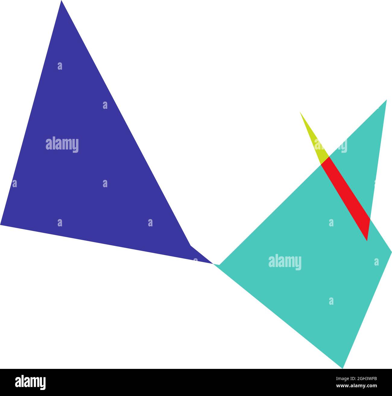 Edgy, ruptured, shatter, splinter shape, design element. Random ...