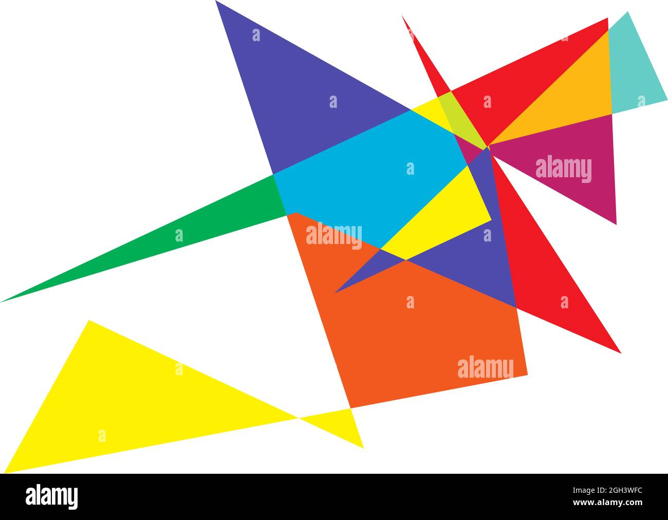 Edgy, ruptured, shatter, splinter shape, design element. Random ...