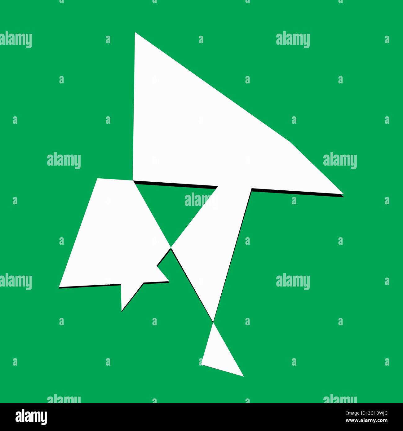 Edgy, ruptured, shatter, splinter shape, design element. Random ...