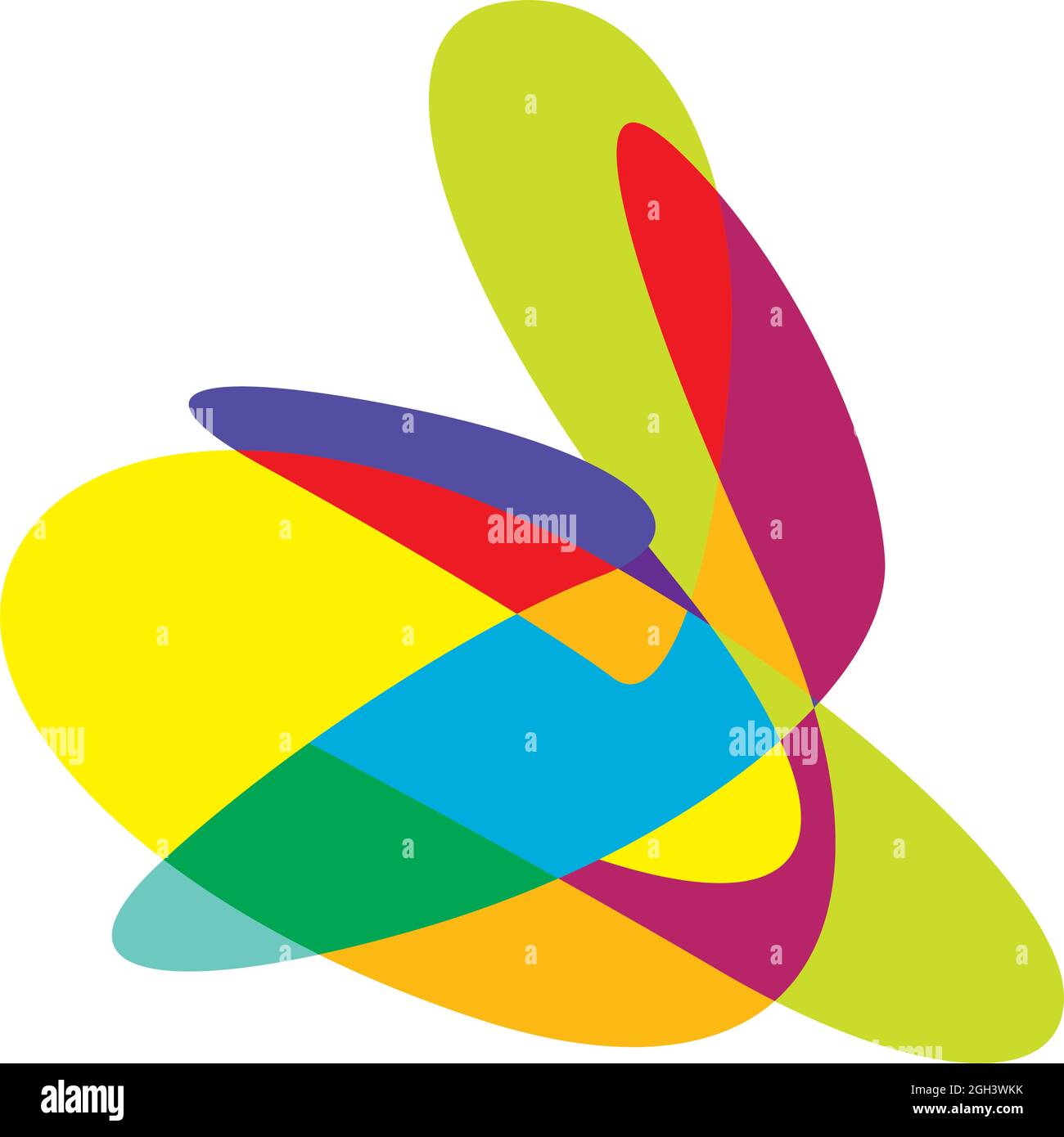 Random curvy, squiggle, freehand abstract shape. Squiggle, wriggle ...