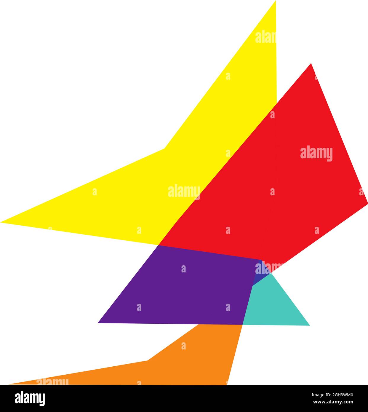 Edgy, ruptured, shatter, splinter shape, design element. Random ...