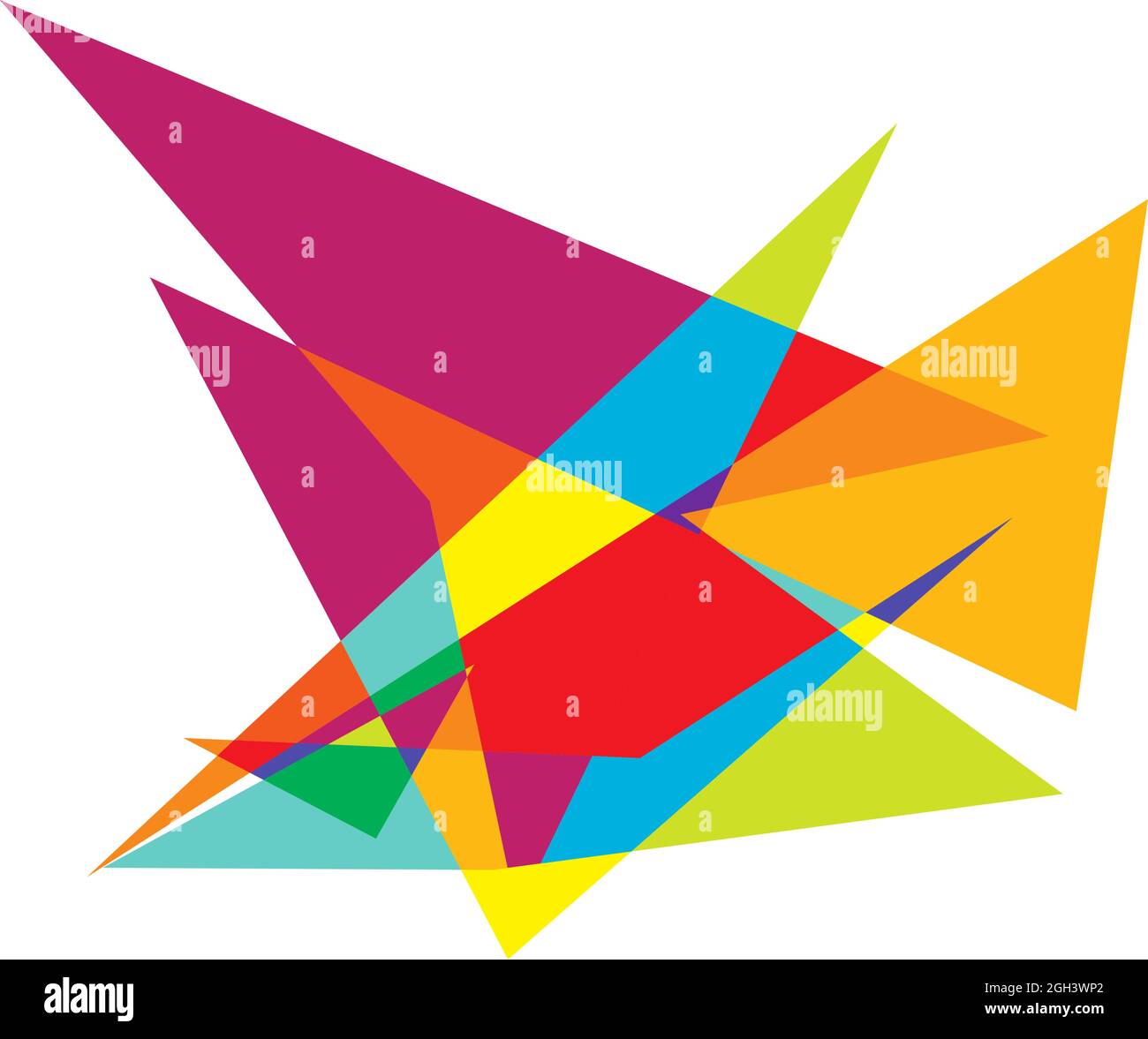 Edgy, ruptured, shatter, splinter shape, design element. Random ...